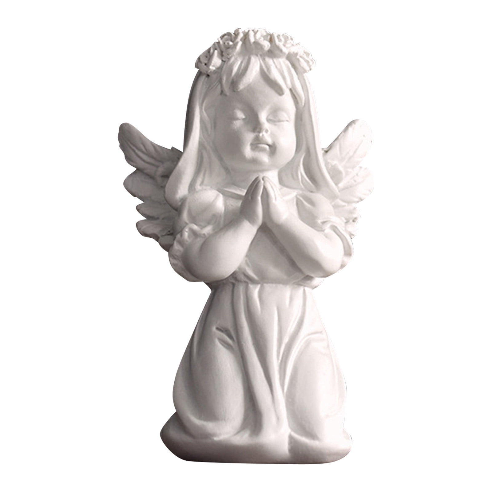 Fairy Tale Angel Sculpture Resin Bookcase Ornament Girl Statue Living ...