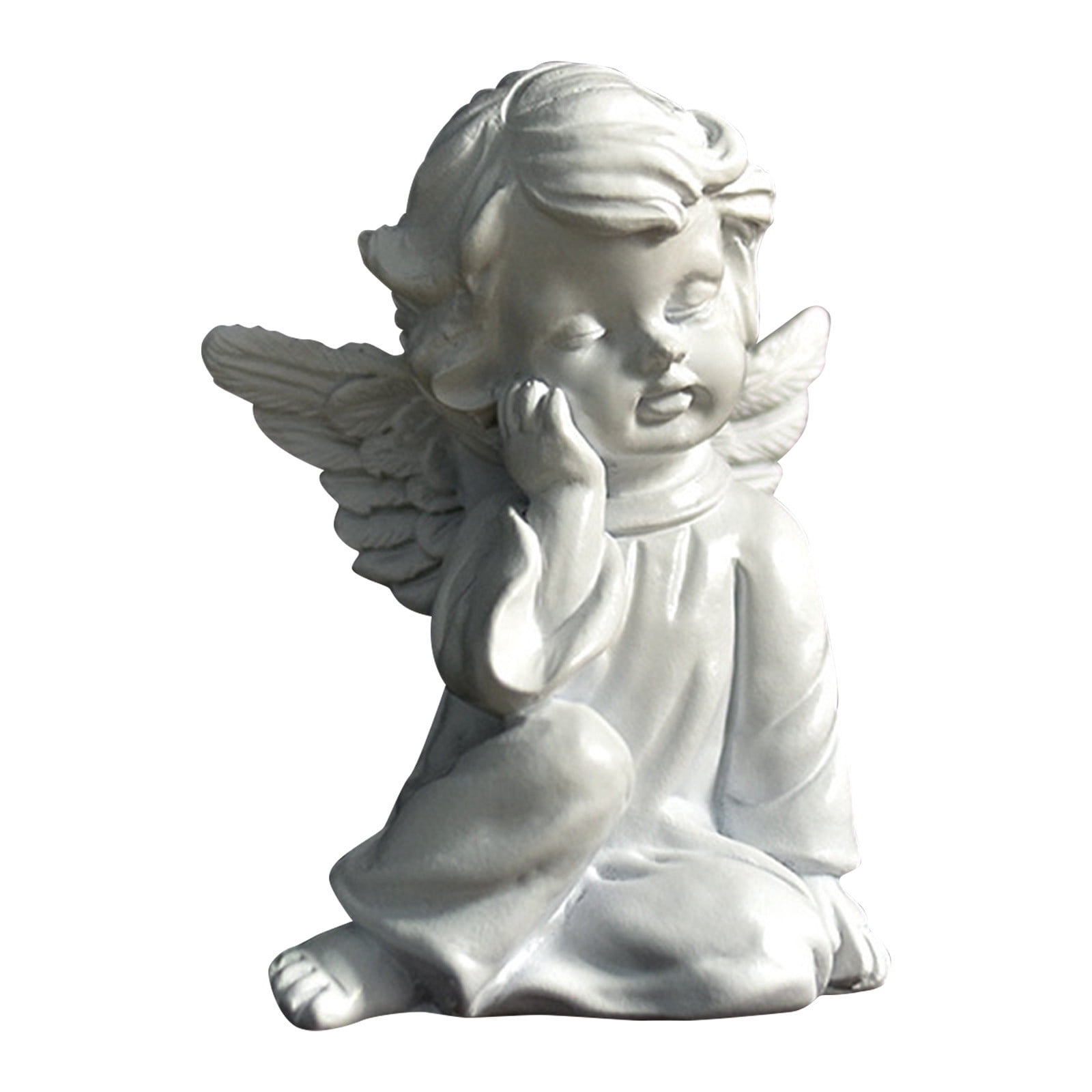 Fairy Tale Angel Sculpture Resin Bookcase Ornament Girl Statue for ...