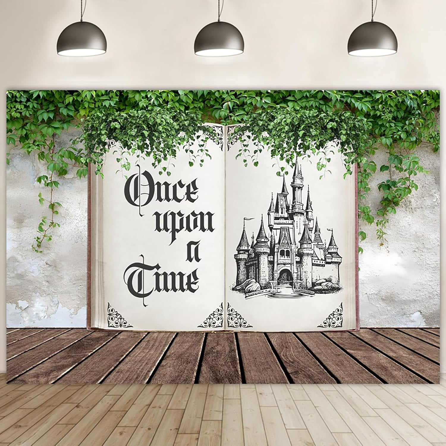 Fairy Tale Books Backdrop Ancient Castle Once Upon A Time Photography ...