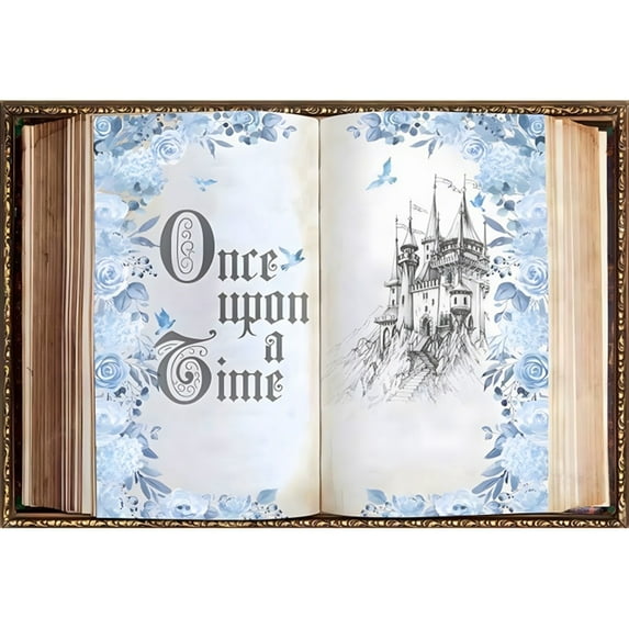 Fairy Tale Books Photography Background Once Upon A Time Castle Wedding ...