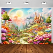 7×5FT Tea Party Backdrop Pink Rose Floral Gold Butterfly Teapot Let's ...