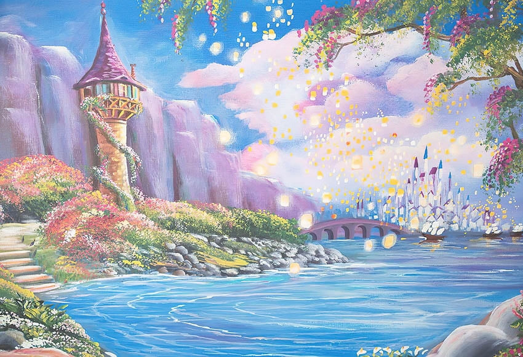 Fairy Tale Castle Flowers Kid Princess Girls Birthday Party Backdrop ...