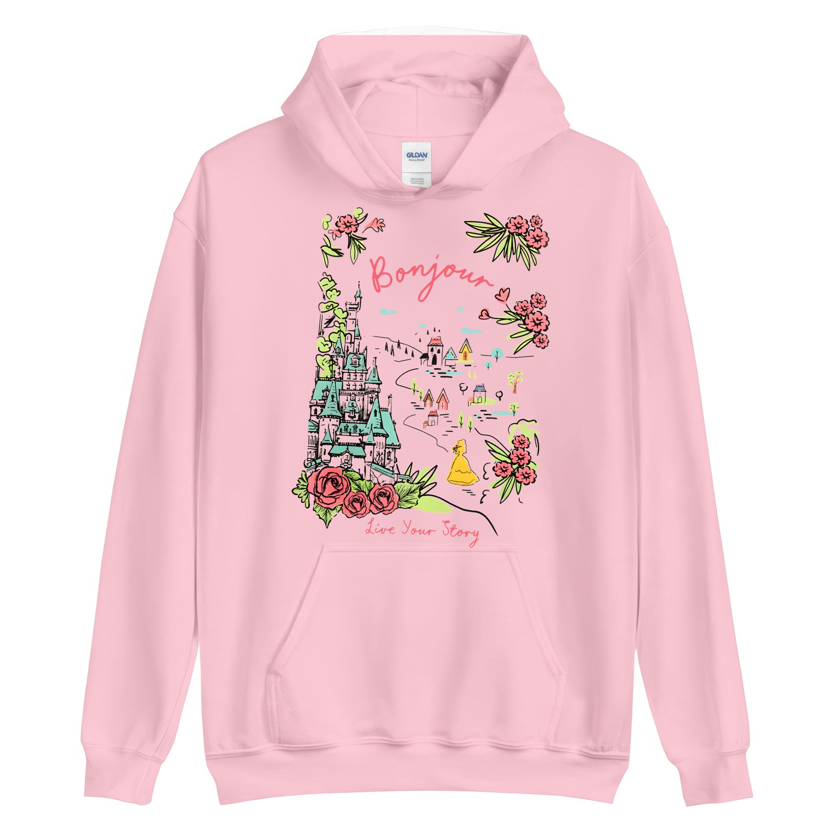 Fairy Tale Castle Graphic T-shirt, Princess and Floral Design for Magic ...