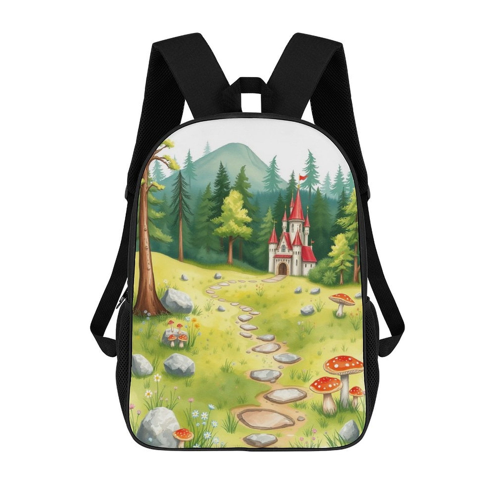 Fairy Tale Castle Path Backpacks For Teenagers Backpacks 17 Inch ...