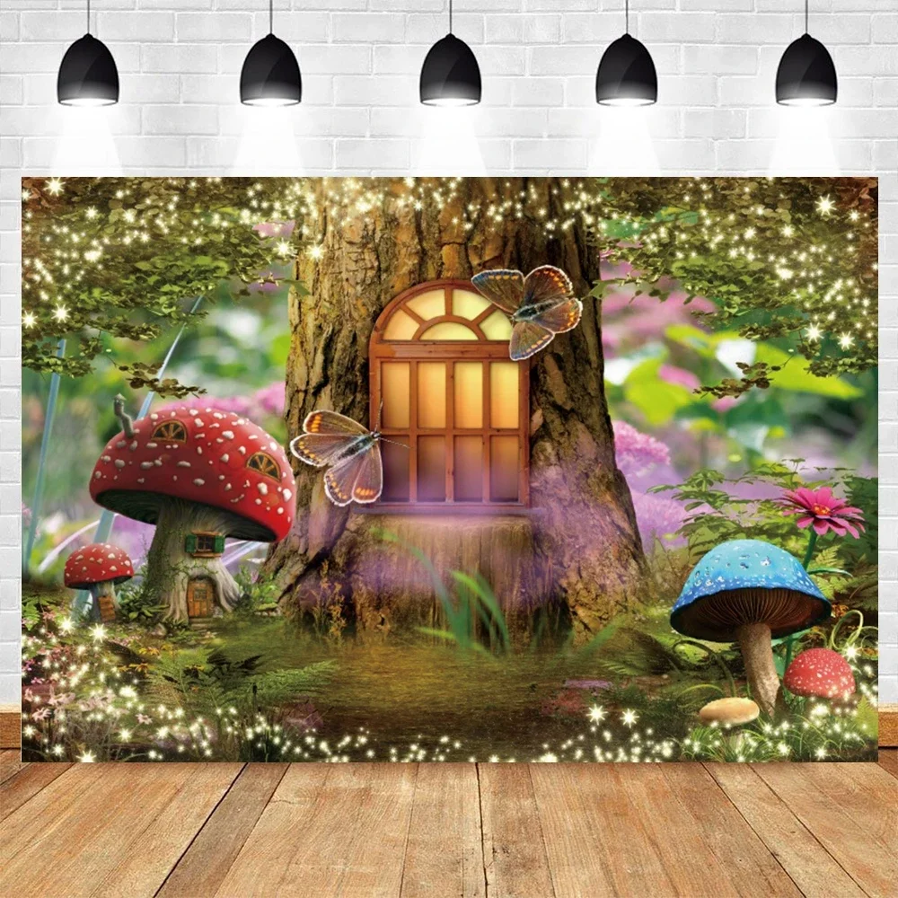 Fairy Tale Enchanted Forest Backdrop Photography Wonderland Dreamy ...