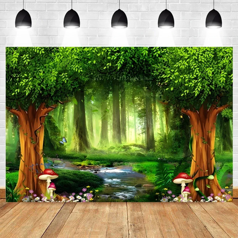 Fairy Tale Enchanted Forest Backdrop Photography Wonderland Dreamy ...