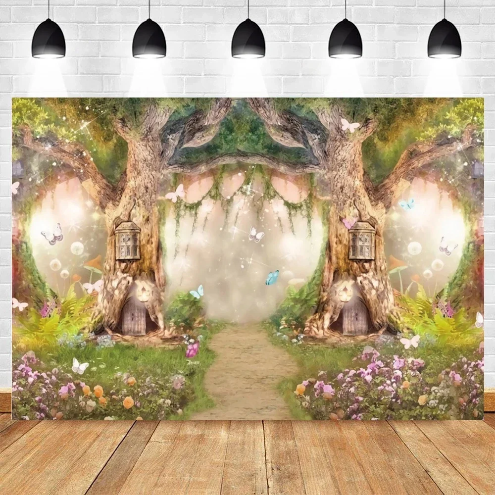 Fairy Tale Enchanted Forest Backdrop Photography Wonderland Dreamy ...