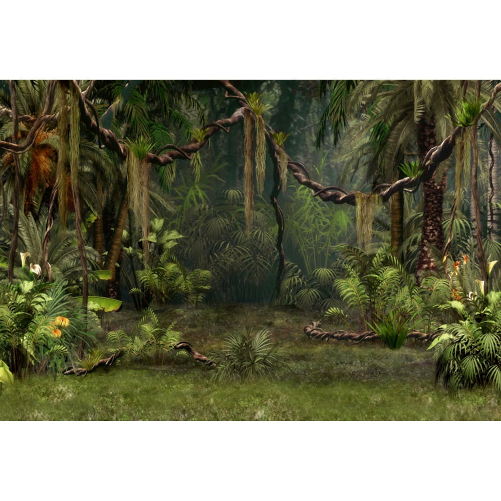 Fairy Tale Enchanted Forest Backdrop Wonderland Dreamy Jungle Mushroom ...