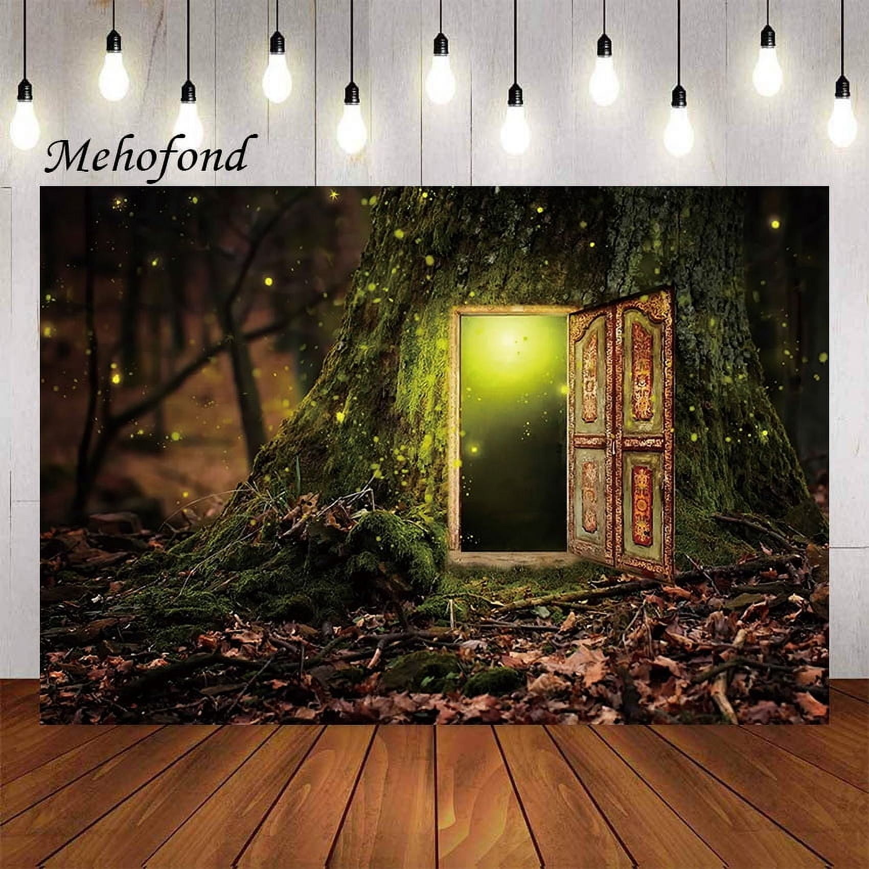 Fairy Tale Forest Tree Hole Door Child Birthday Cake Smash Portrait r ...