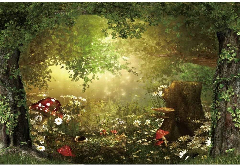 Fairy Tale Forest Wonderland Backdrops for Photography Green Trees ...