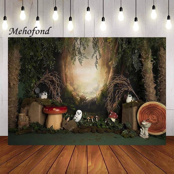Fairy Tale Forest Wonderland Kids Birthday Party Baby Shower Portrait ...