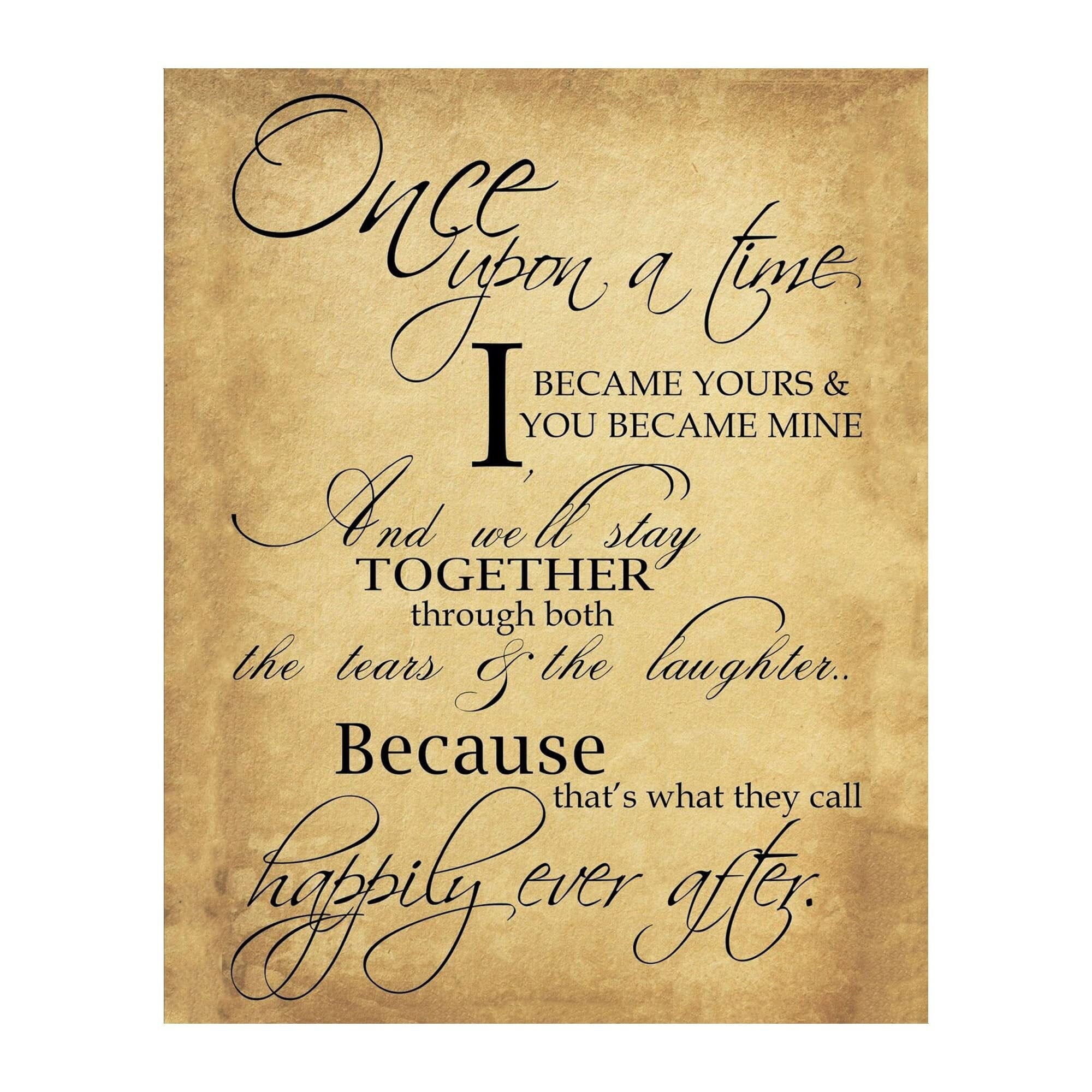 Fairy Tale Marriage & Happily Ever After-Loving Wall Art Print ...