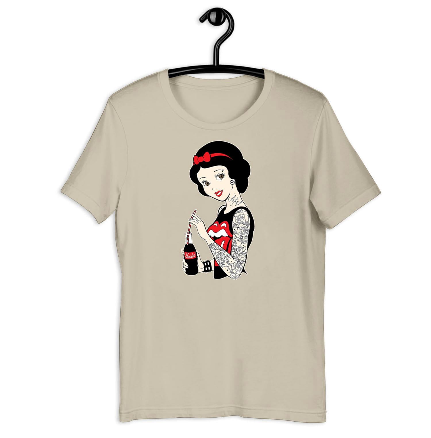 Fairy Tale Meets Rock Inspired Graphic Tee Retro Mashup Shirt-TH31548 ...