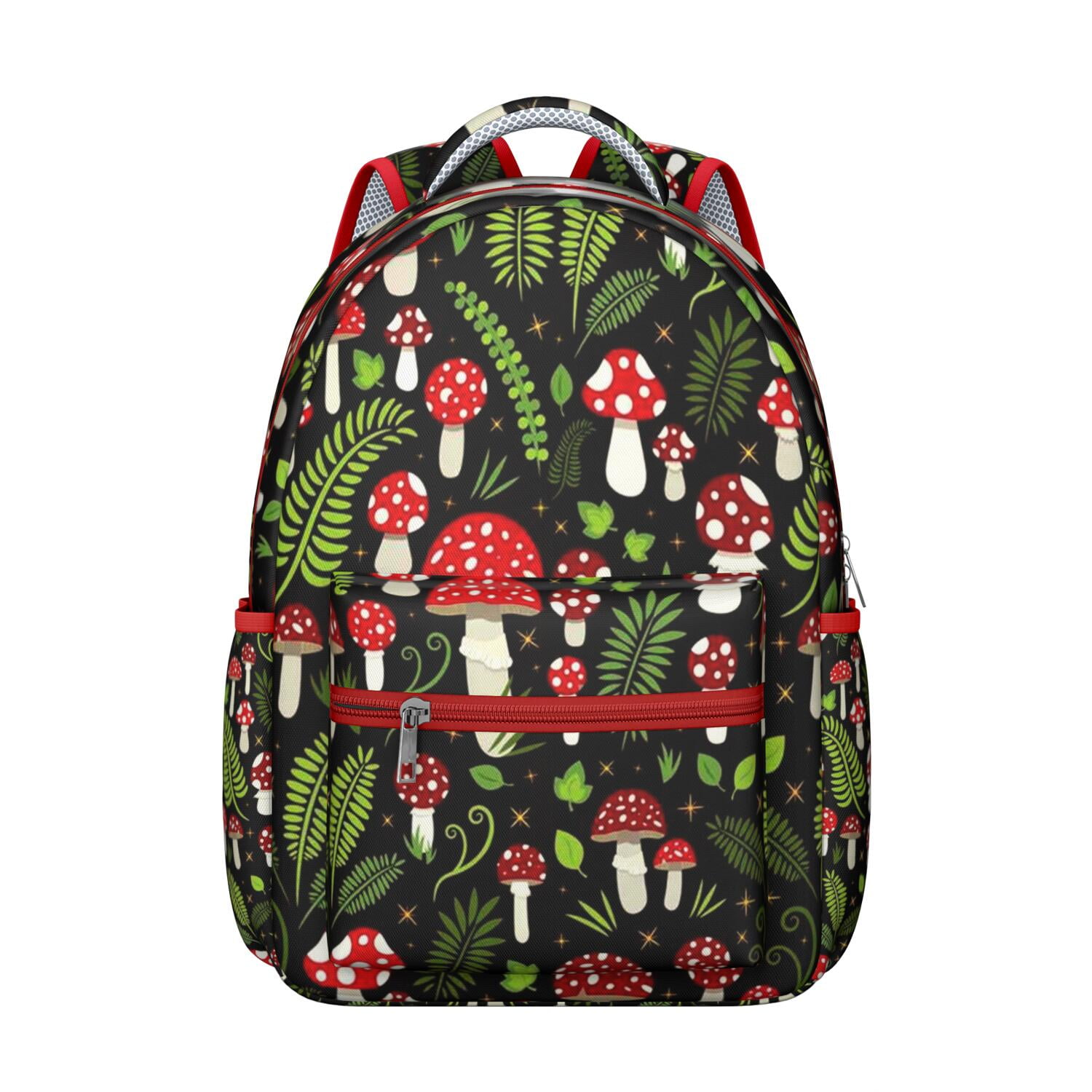 Fairy Tale Mushroom Students Backpack Boho Woodland Vintage Magical ...