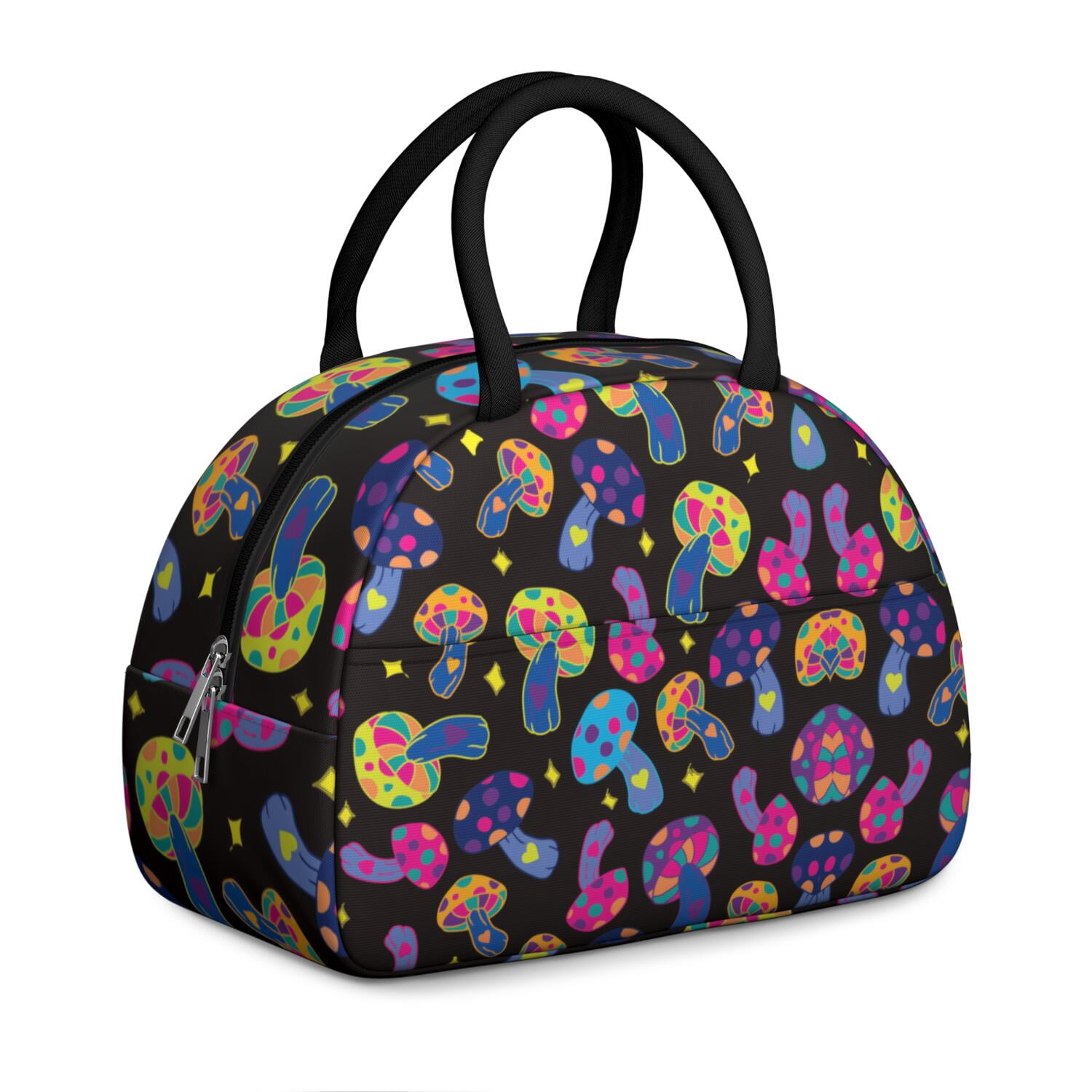 Fairy Tale Mushroom Tote - Enchanted Toadstool Village Scene, Reusable ...