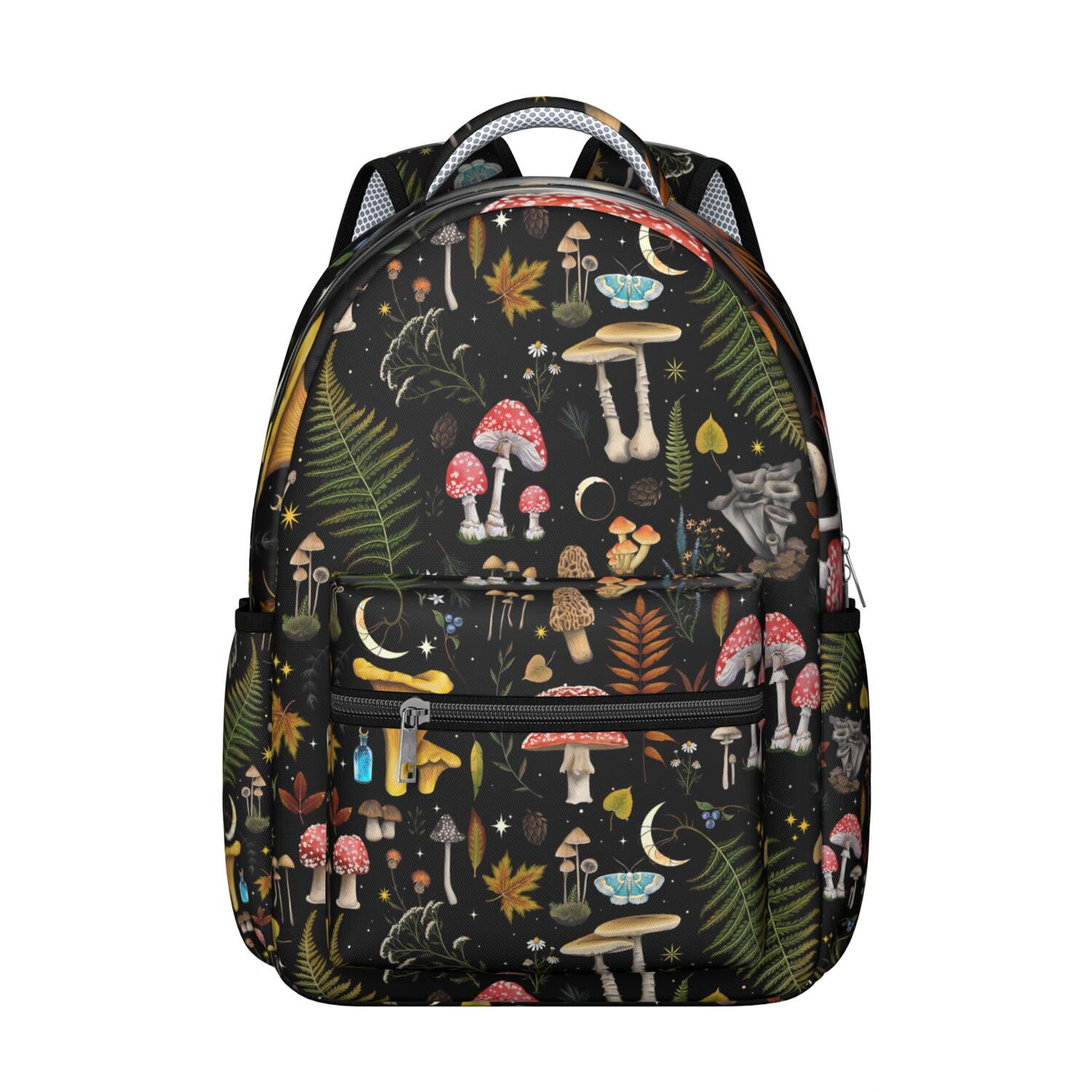 Fairy Tale Mushroom Waterproof Backpack - Gothic Cottagecore Fungi ...