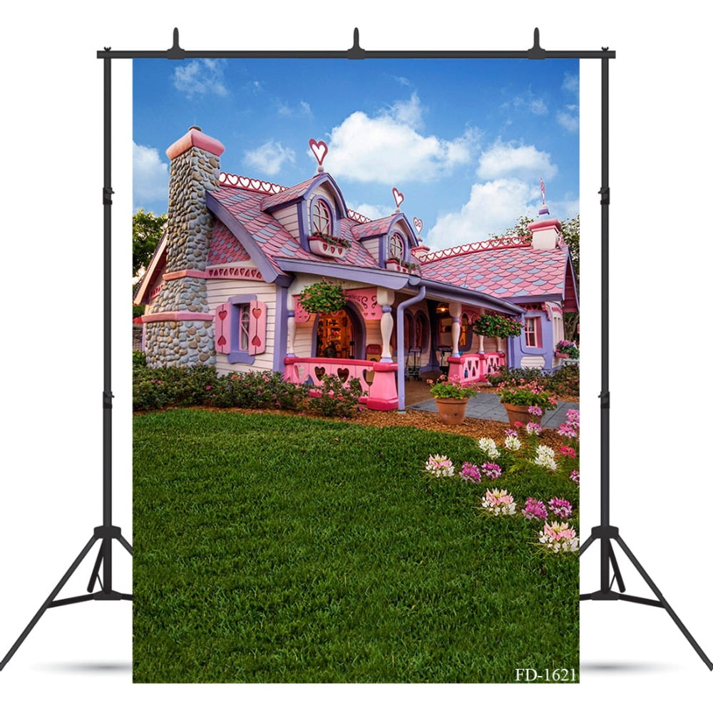 Fairy Tale Photography Background House Grass Backdrops for Photo Booth ...