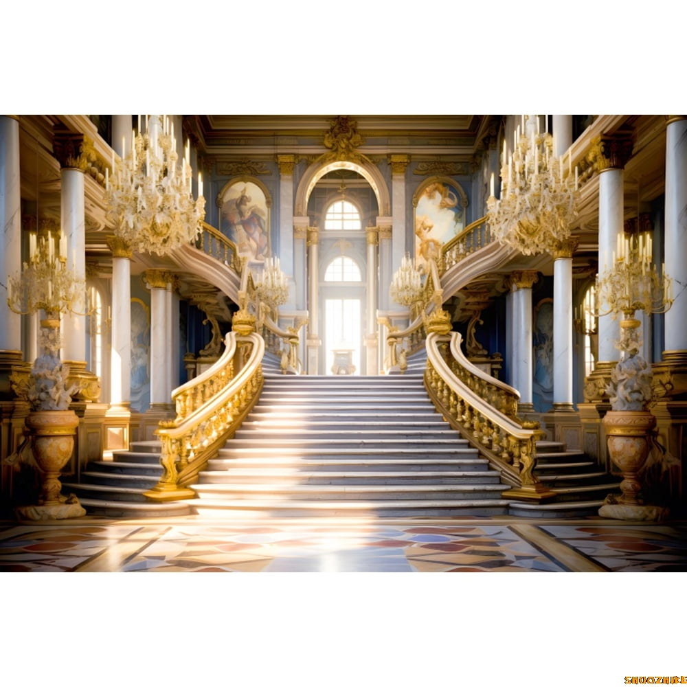 Fairy Tale Pink Castle Backdrop ss Birthday Party Spring Floral ...