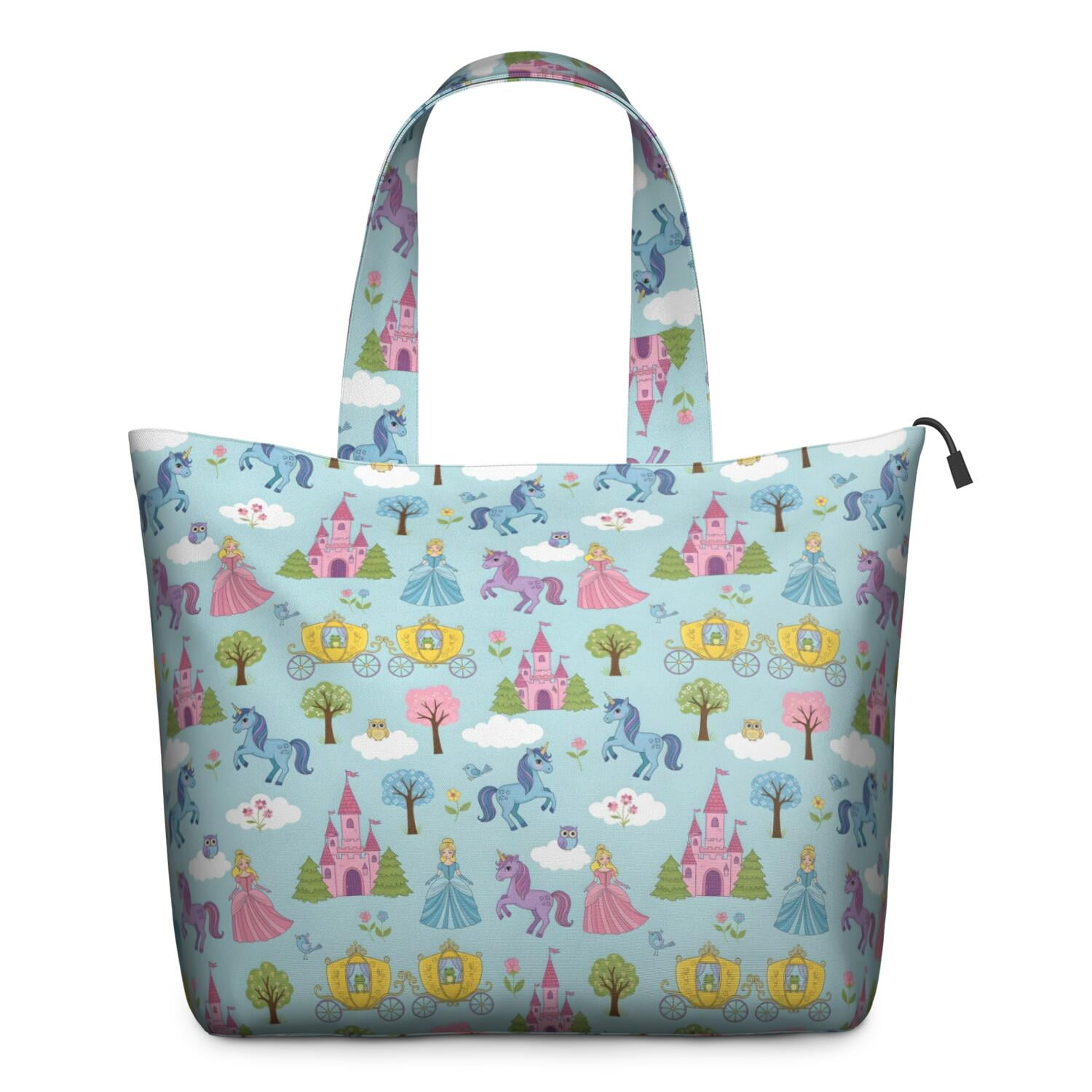 Fairy Tale Princess Castle Pattern Travel Tote Bags for Women Carry On ...