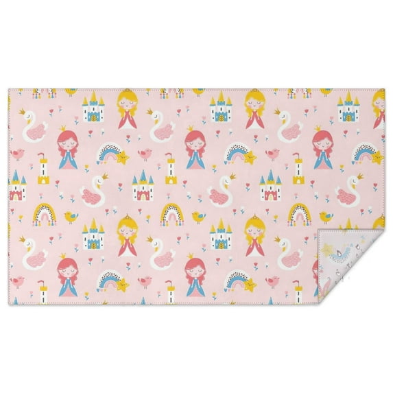 Fairy Tale Princess Pattern Rectangle Tablecloth 60"x102",Waterproof ...