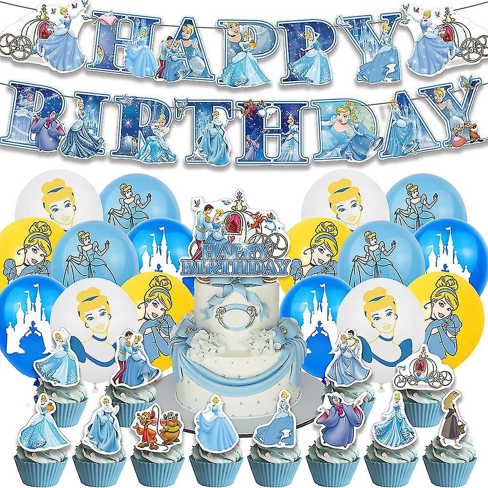 Fairy Tale Princess Theme Kids Birthday Party Decoration Balloon Banner ...
