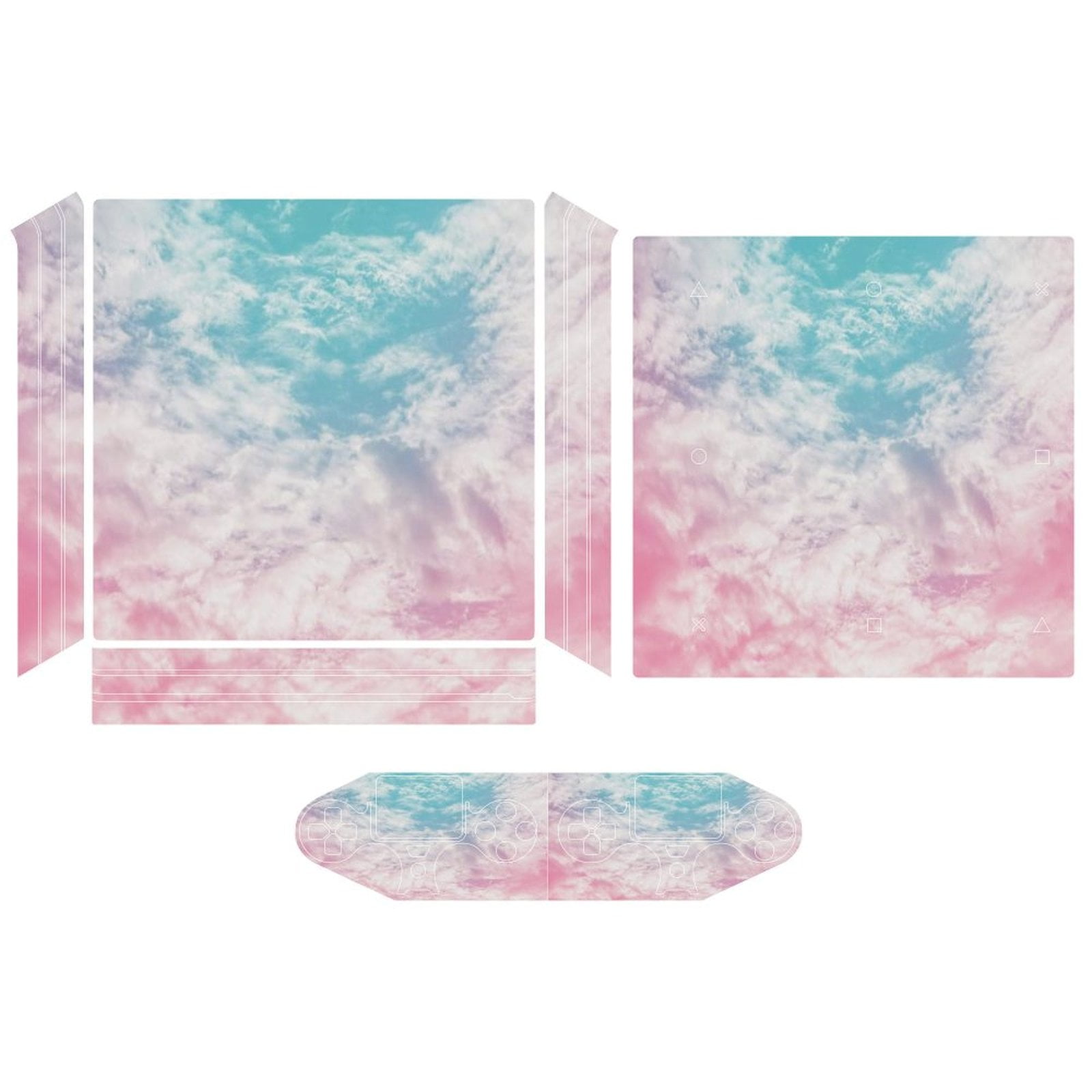 Fairy Tale Sky Backdrop PS4/PS4 Pro/PS4 Slim Skin Sticker For Console ...