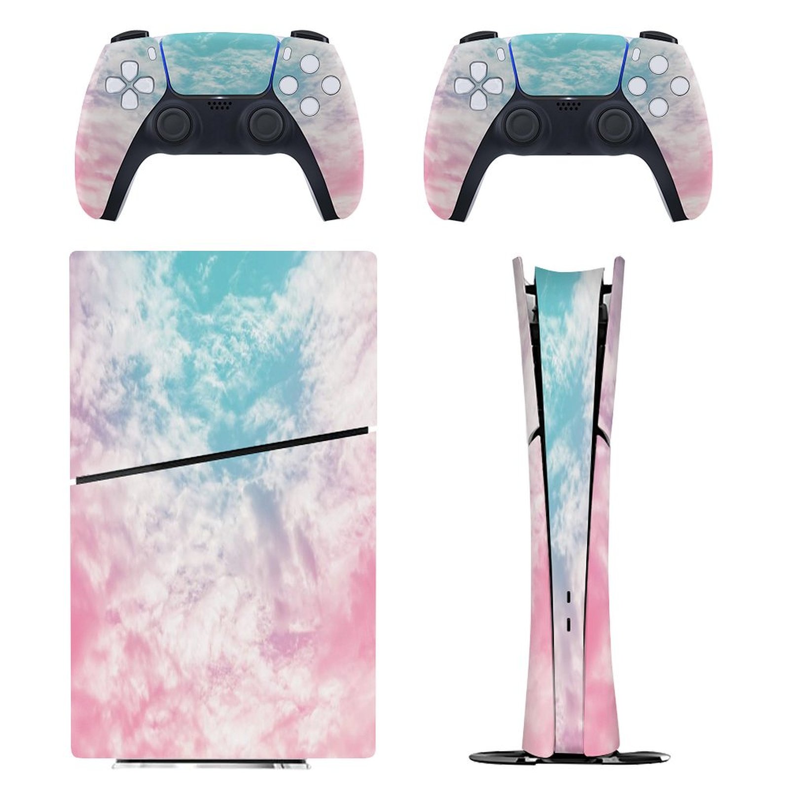 Fairy Tale Sky Backdrop PS5/PS5 Pro/PS5 Slim Digital Disc Skin Sticker ...