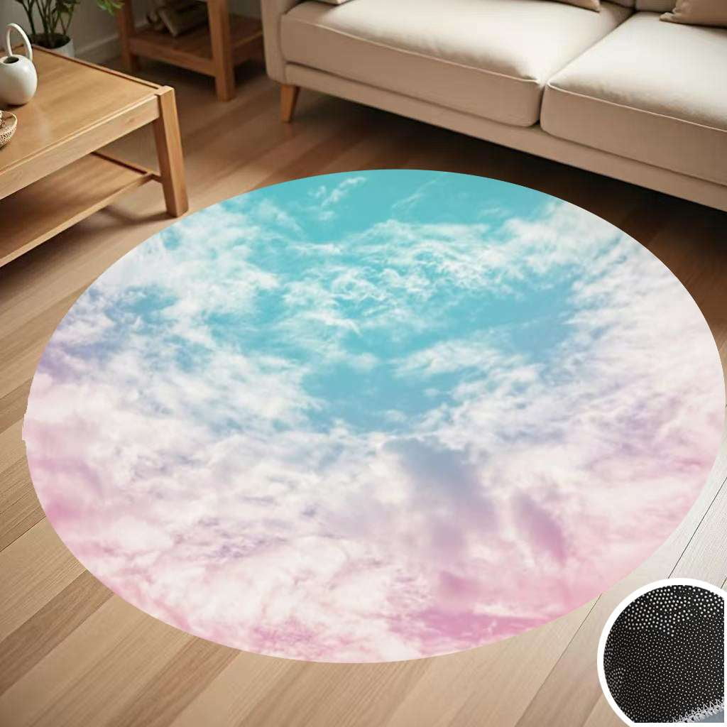 Fairy Tale Sky Backdrop Round Carpet Living Room Bedroom Home ...