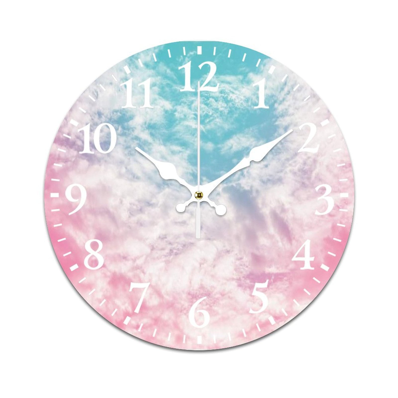 Fairy Tale Sky Backdrop Wall Clock Modern Design Clocks Wall Hanging ...