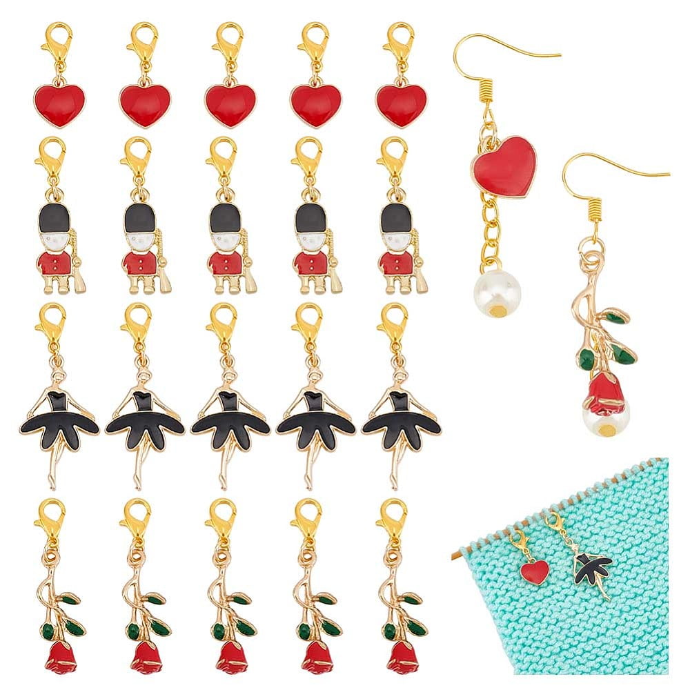 Fairy Tale Theme Alloy Enamel Pendant Decoration with Lobster Claw ...