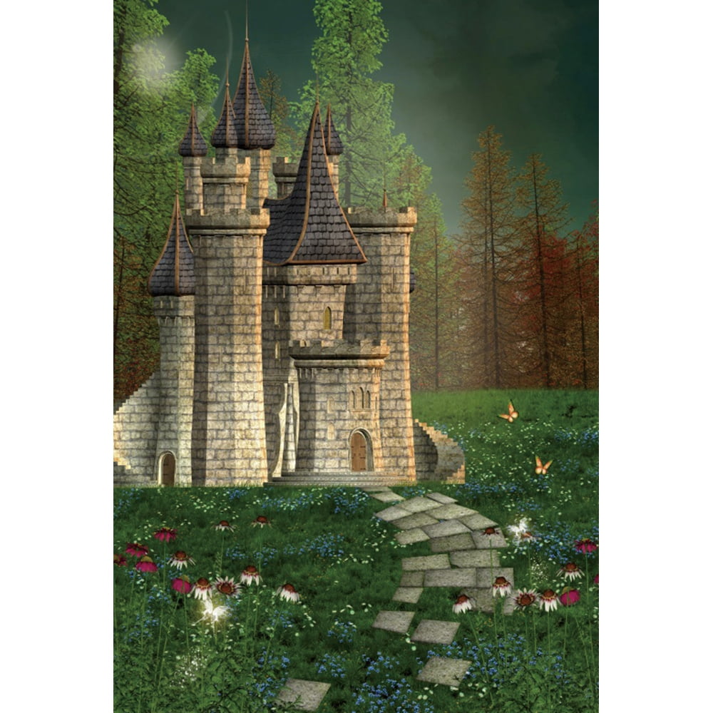 Fairy Tale Wonderland Dream Forest Backdrop Spring Jungle Castle Nature ...