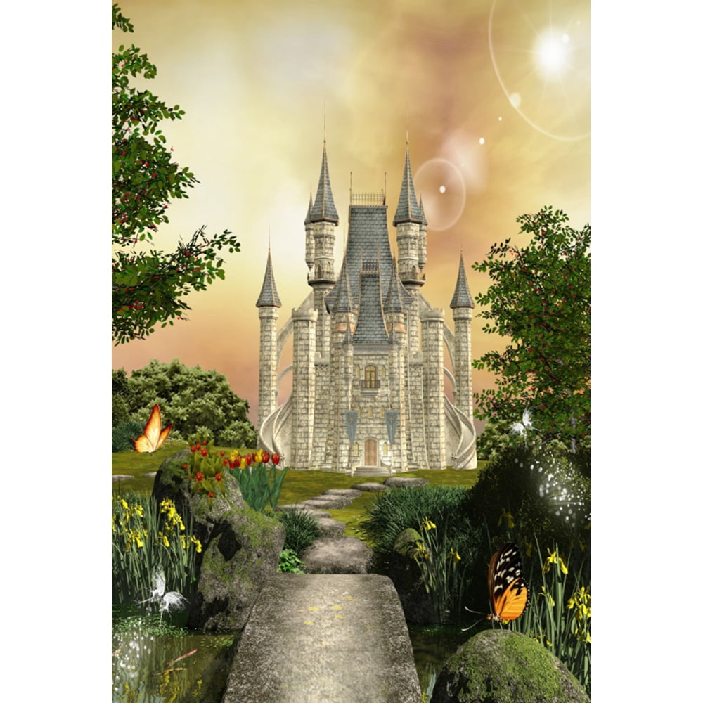 Fairy Tale Wonderland Dream Forest Backdrop Spring Jungle Castle Nature ...