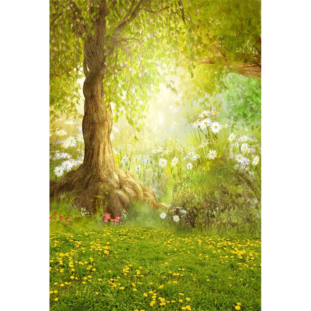 Fairy Tale Wonderland Dream Forest Backdrop Spring Jungle Castle Nature ...