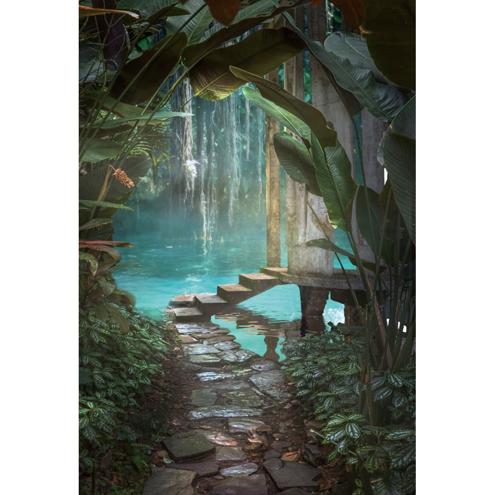 Fairy Tale Wonderland Dream Forest Backdrop Spring Jungle Castle Nature ...