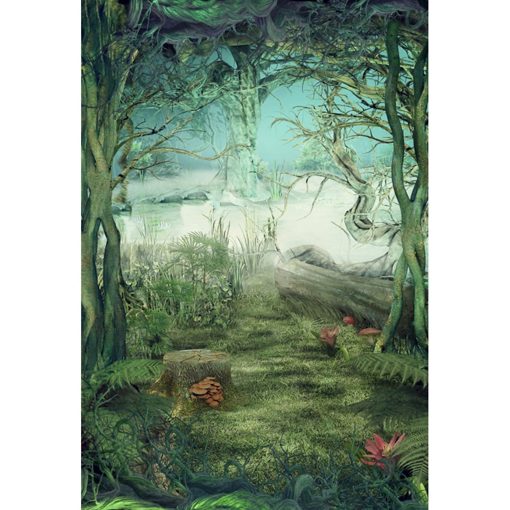 Fairy Tale Wonderland Dream Forest Backdrop Spring Jungle Castle Nature ...