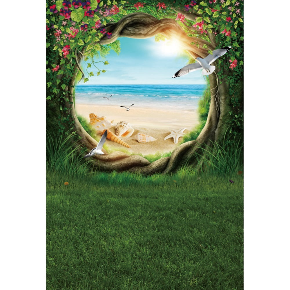 Fairy Tale Wonderland Dream Forest Backdrop Spring Jungle Castle Nature ...