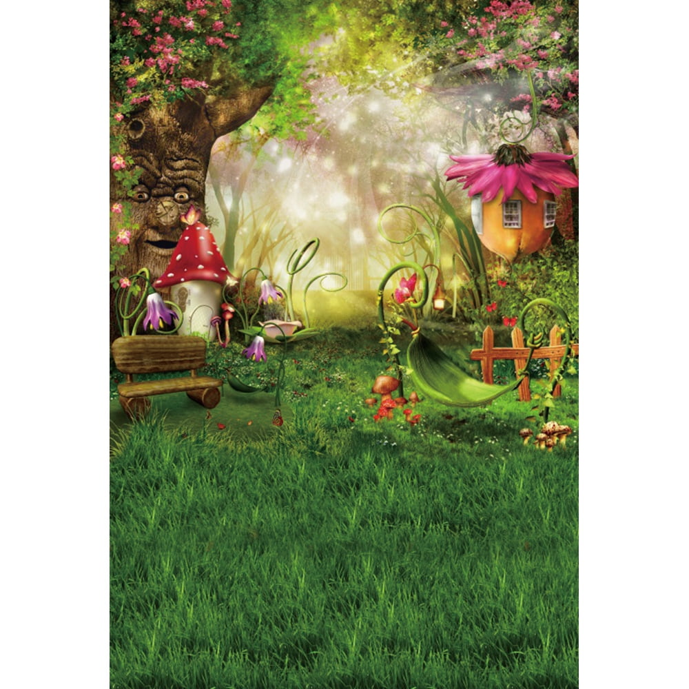 Fairy Tale Wonderland Dream Forest Backdrop Spring Jungle Castle Nature ...