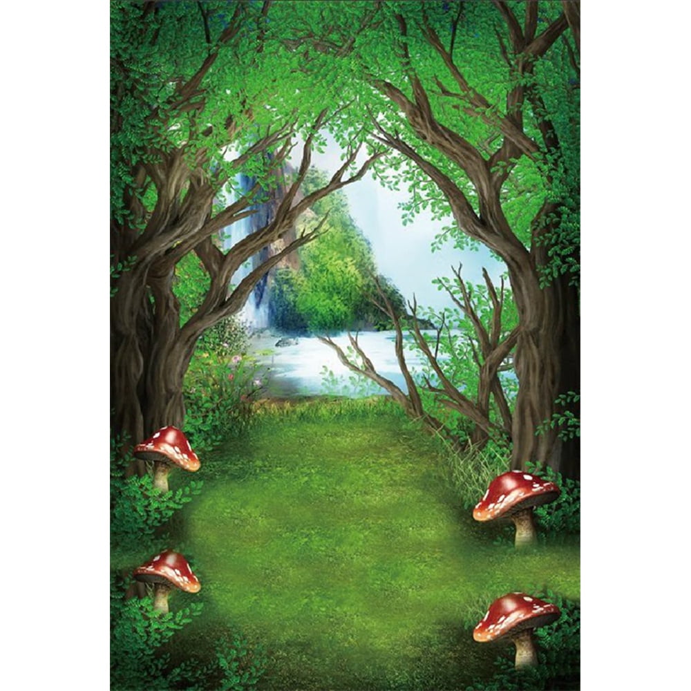 Fairy Tale Wonderland Dream Forest Backdrop Spring Jungle Castle Nature ...
