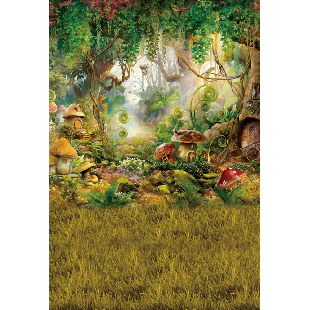 Fairy Tale Wonderland Dream Forest Backdrop Spring Jungle Castle Nature ...
