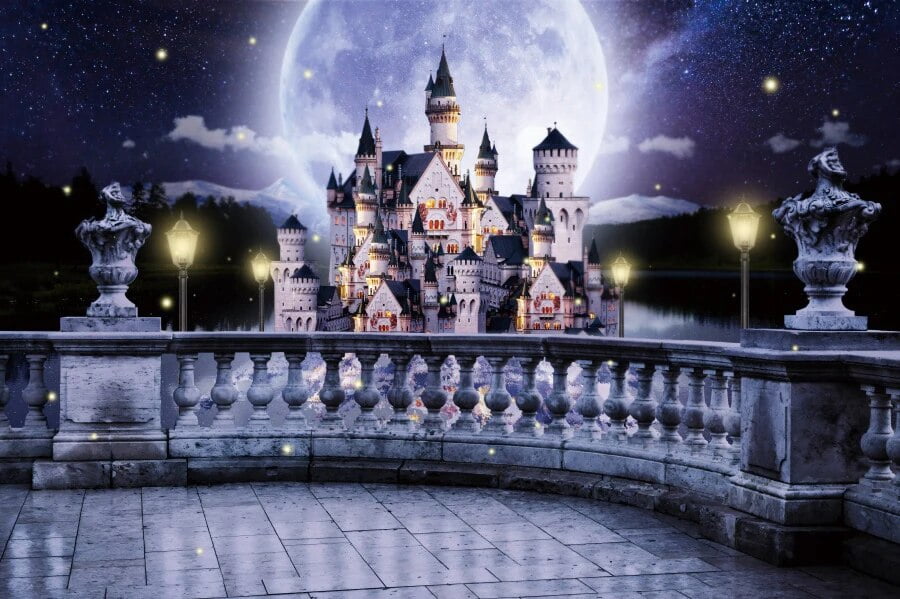 Fairy Tale Wonderland Fantasy Palace ss Castle Photography Background ...