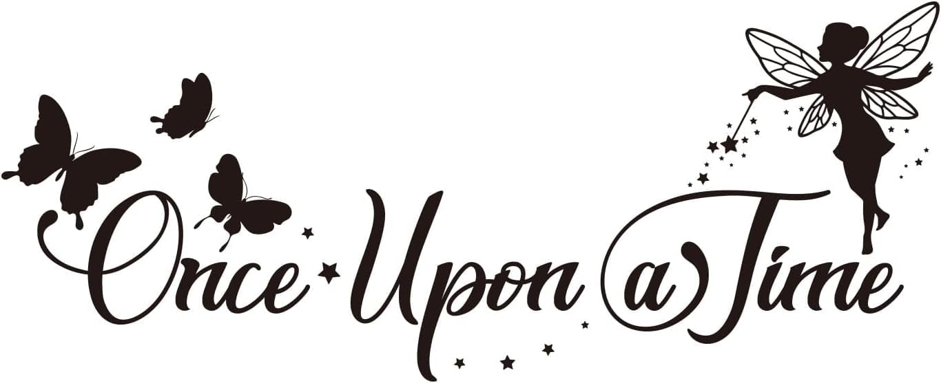 Fairy Wall Decals Fairy Tale Wall Stickers Once Upon a Time Quote Wall ...