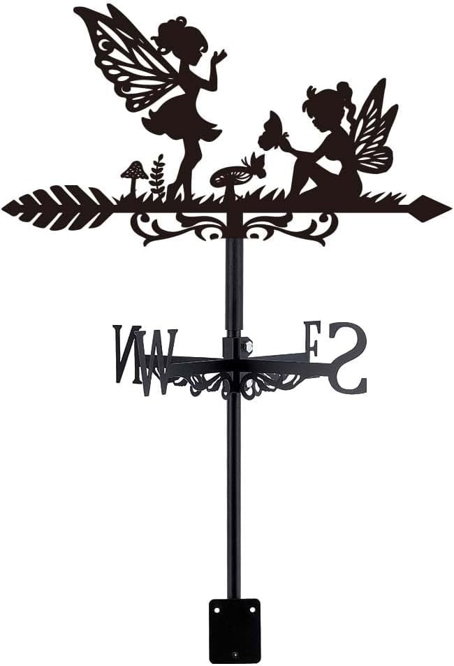 Fairy Weather Vane Butterfly Elf Fairy Wind Vanes for Outside Forest ...