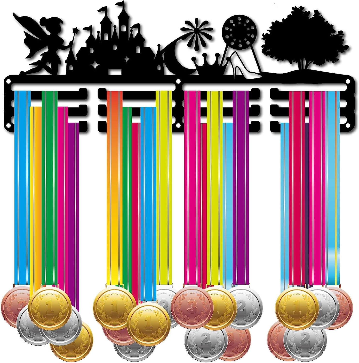 Fairy World Medal Holder Sport Medals Hanger Display Stand Wall Mount ...