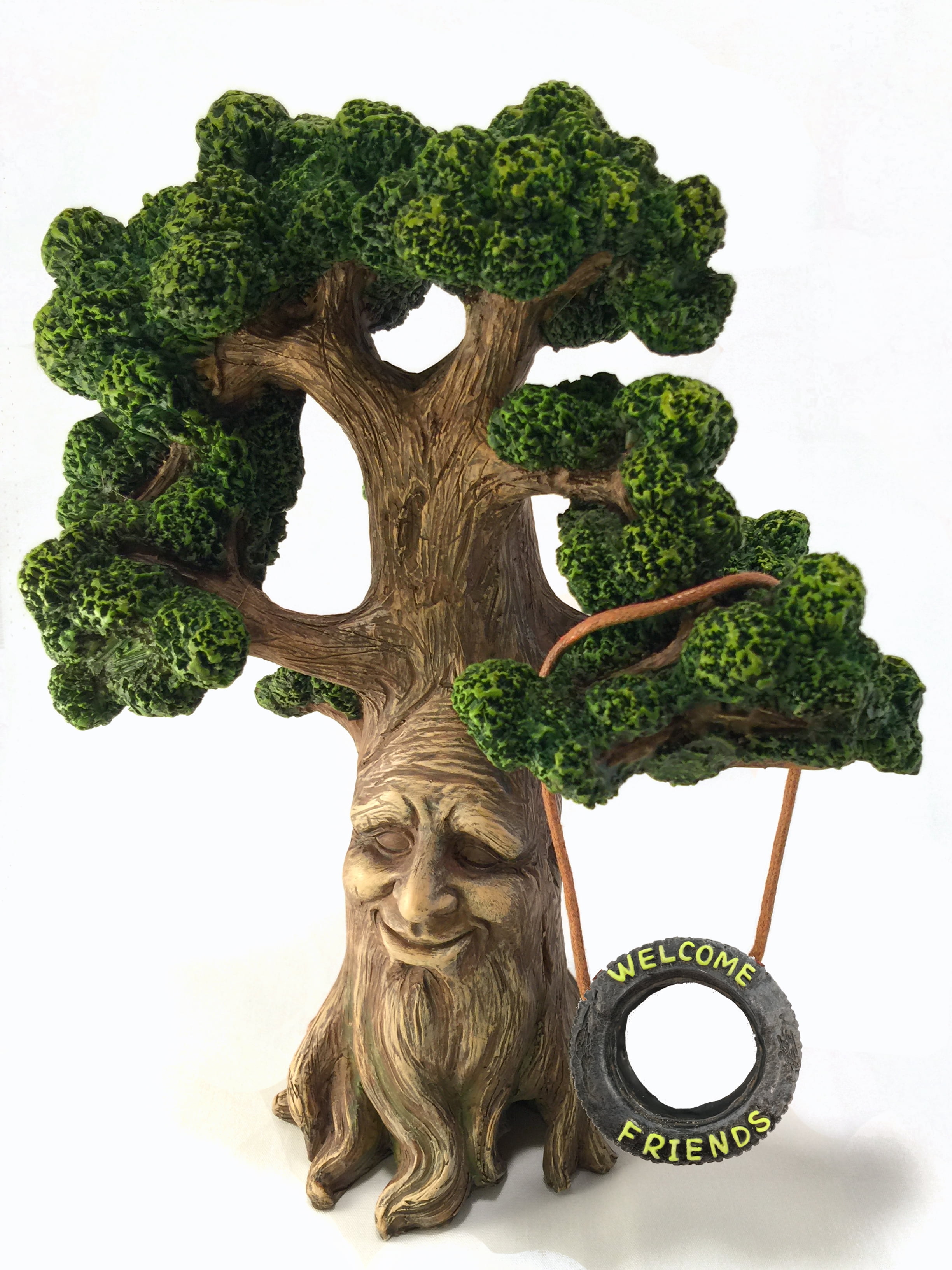 Fairy and Garden Gnome Tree - Enchanted Grandpa Miniature Tree with ...