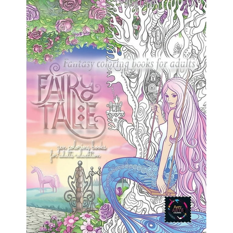 fairytale coloring book for adults