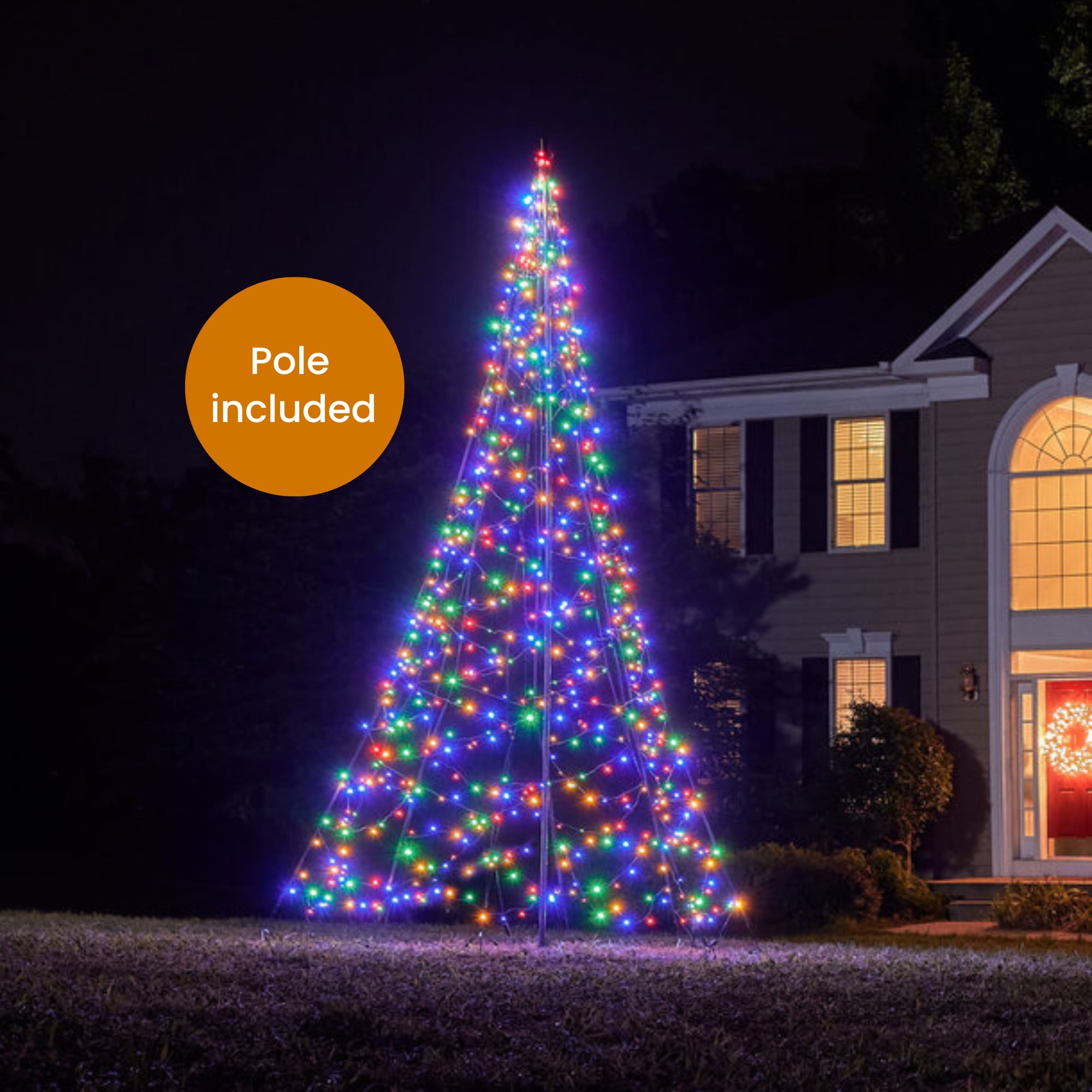 Fairybell Outdoor Yard Decor: Easy Install LED Christmas Tree Ornament ...