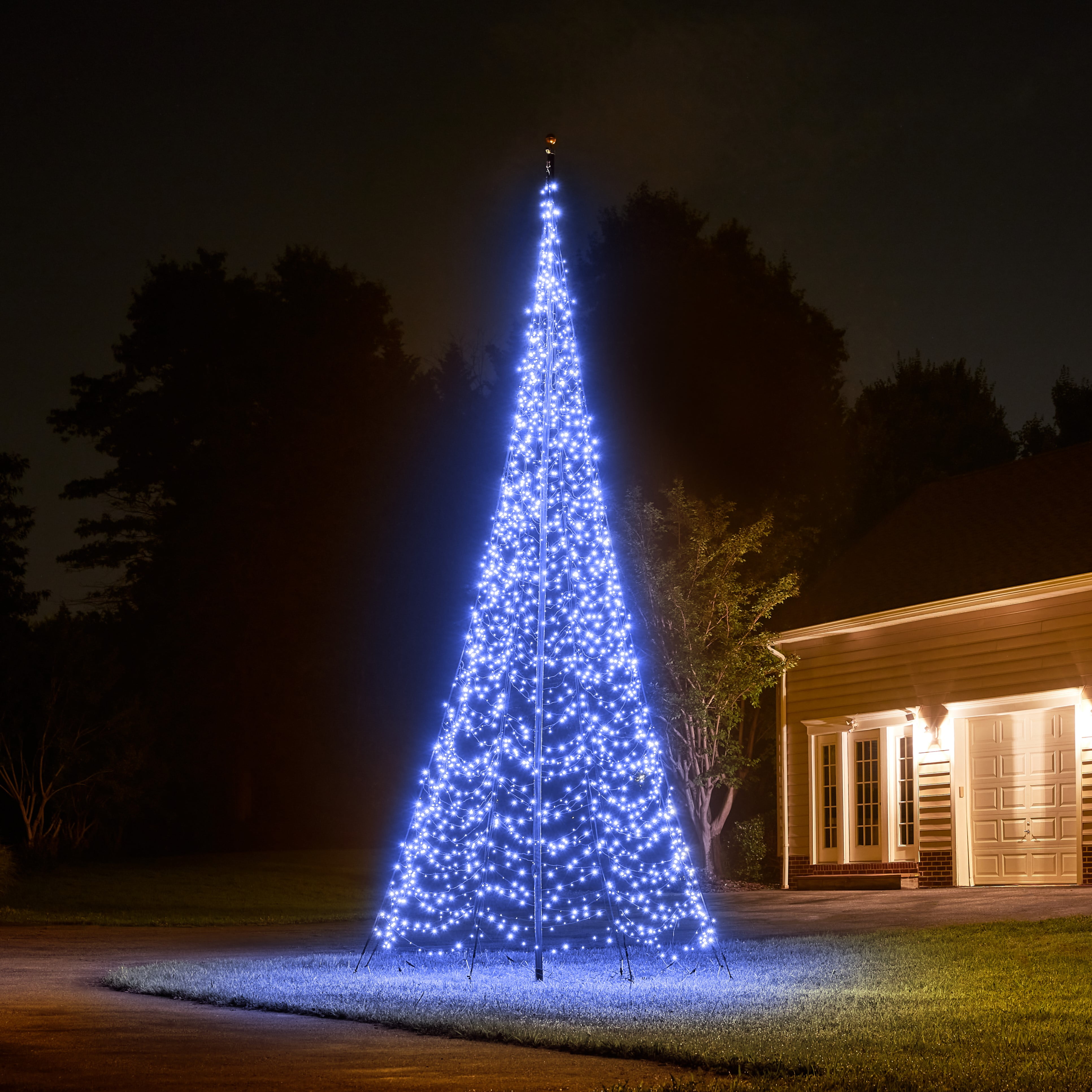 Fairybell Outdoor LED Christmas Tree (20FT 2000 LED Lights) Easy ...