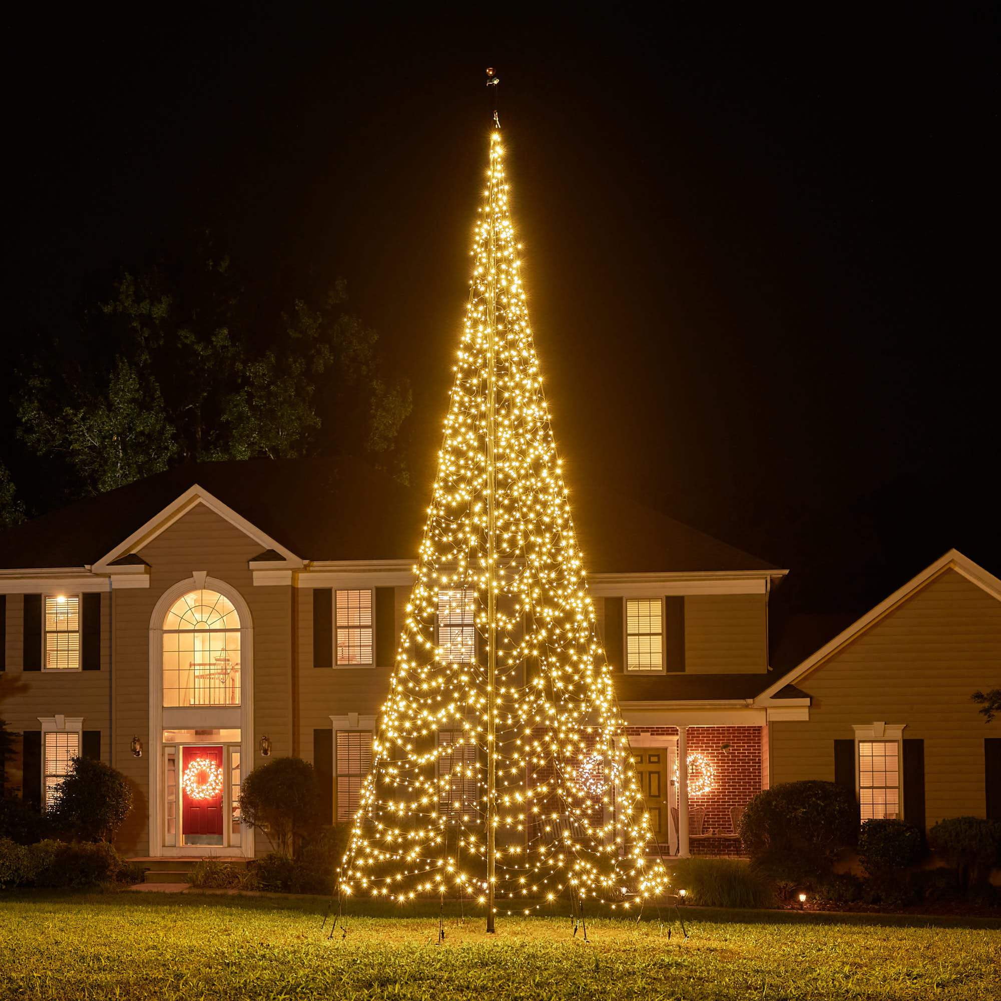 Fairybell Outdoor LED Christmas Tree (20FT 2000 LED Lights) Easy ...