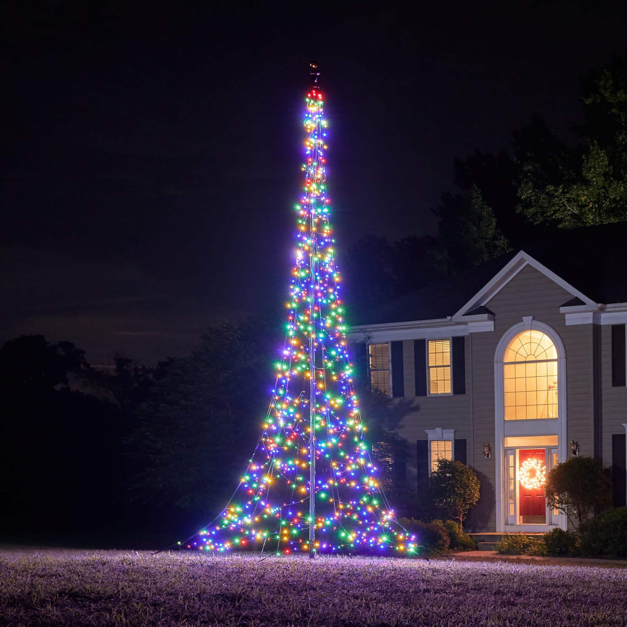 Fairybell 20FT Outdoor LED Christmas Tree - 900 Lights, Easy Install ...