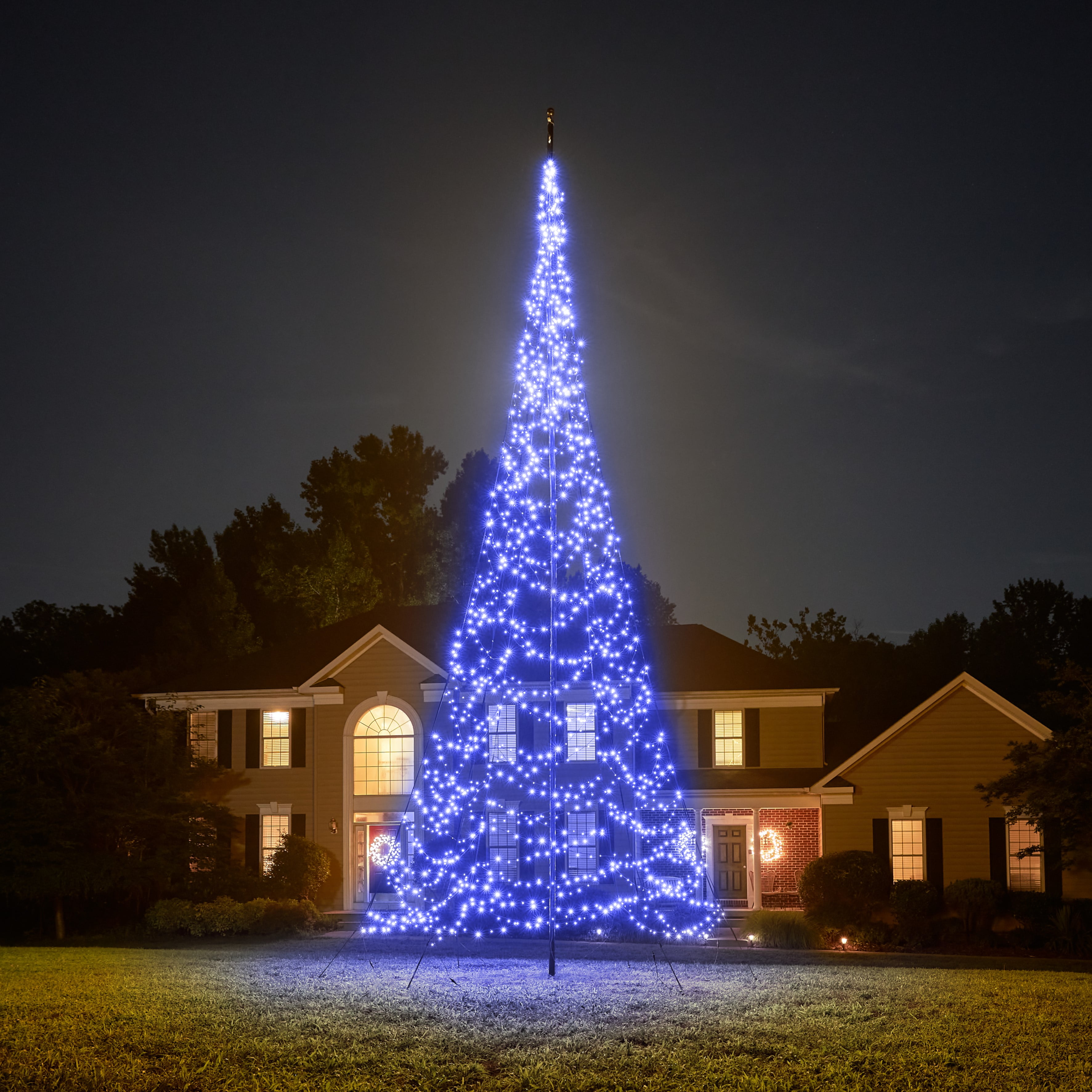 Fairybell Outdoor LED Christmas Tree (25FT 1500 LED Lights) Easy ...
